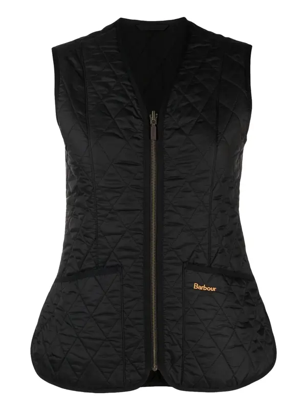 Barbour Quilted Zip-up Gilet - Black
