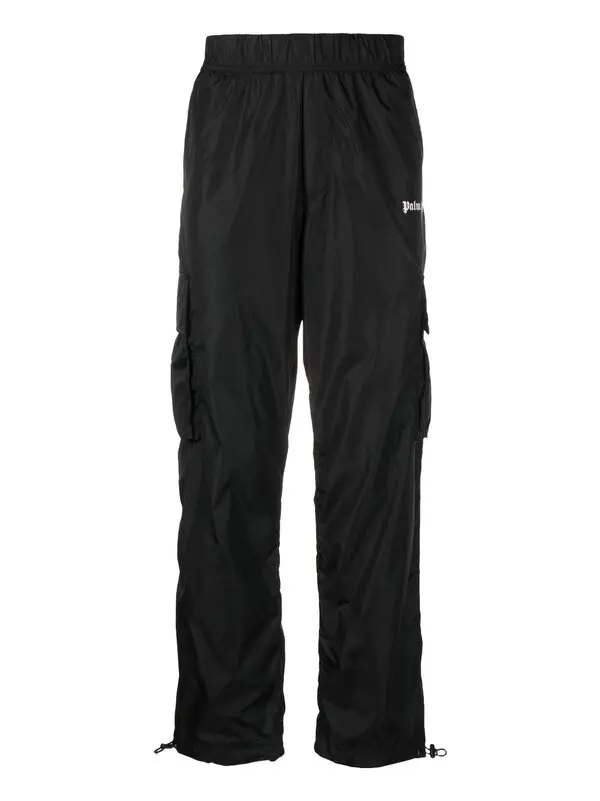 Palm Angels Logo-print Cargo Pants - Black Black