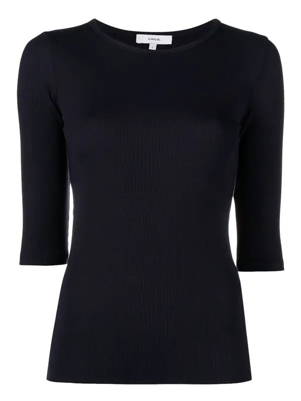 Vince Fine-ribbed Top - Blue