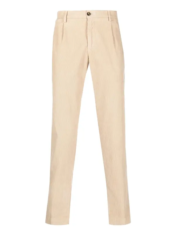 BRIGLIA 1949 Mid-rise Straight-leg Trousers - Neutrals