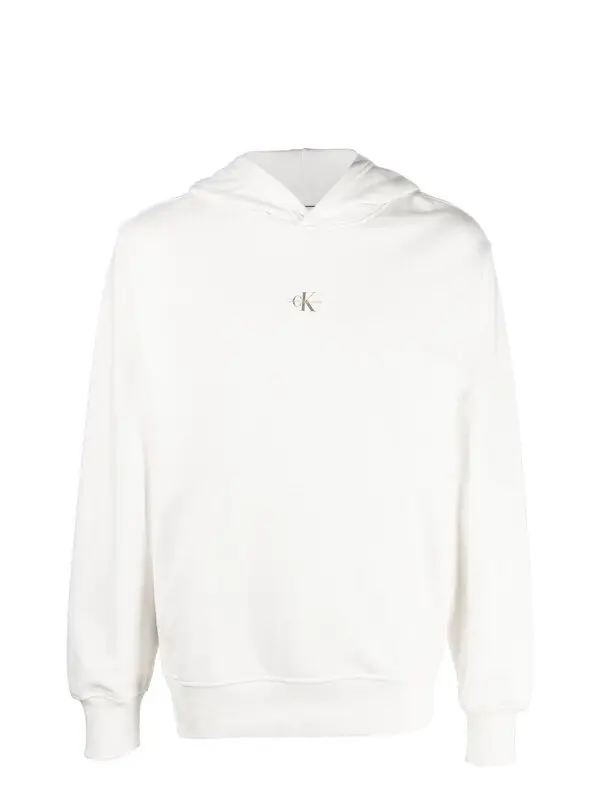 Calvin Klein Logo-print Hoodie - White