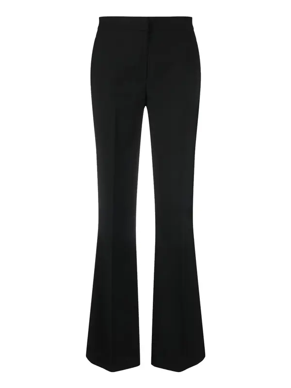 BLANCA VITA High-waisted Flared Trousers - Black