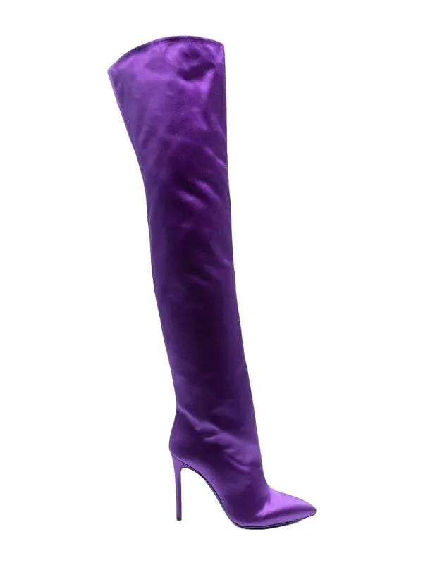 Paris Texas 105mm Over-the-knee Boots - Purple