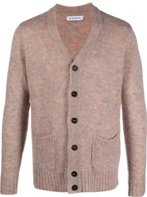 MANUEL RITZ V-neck Cardigan - Neutrals
