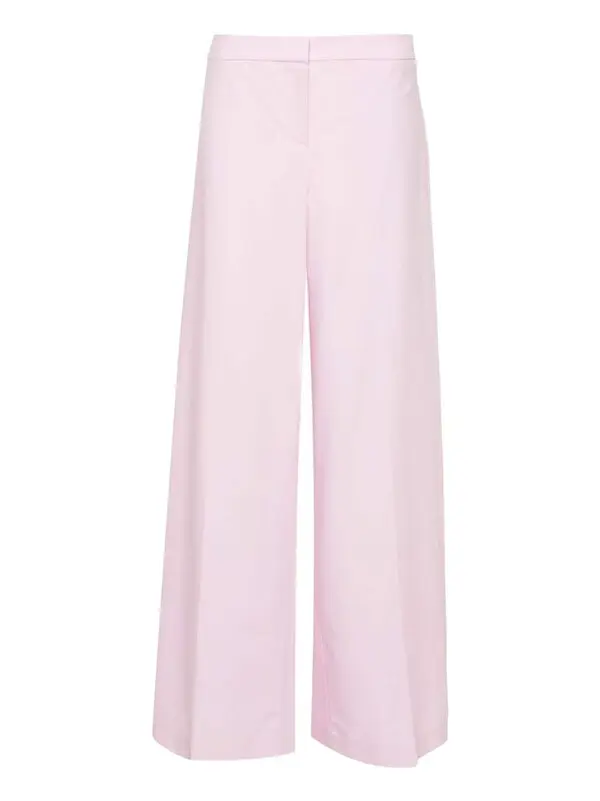 Alexander McQueen Pressed-crease Wool Trousers - Pink