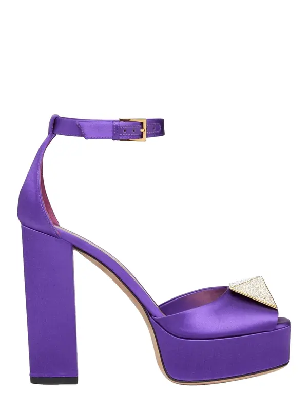 Valentino Garavani One Stud Platform Sandals - Purple