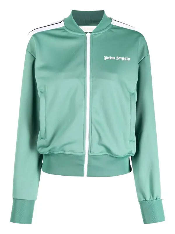 Palm Angels Logo-print Track Jacket - Green
