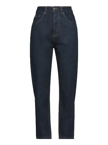 John Richmond Cotton Denim Mom Jeans - Blue