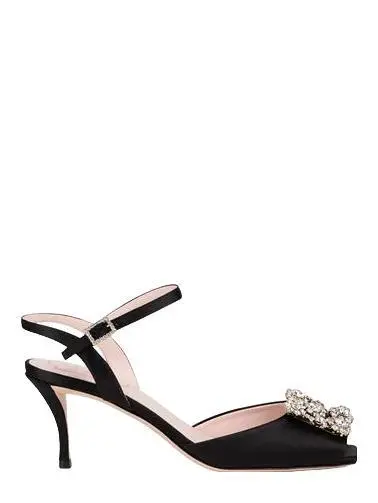 ROGER VIVIER Ankle Strap Sandals - Black