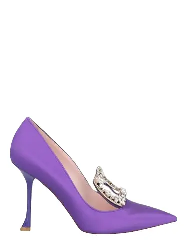 ROGER VIVIER Pumps With Appliqués - Purple