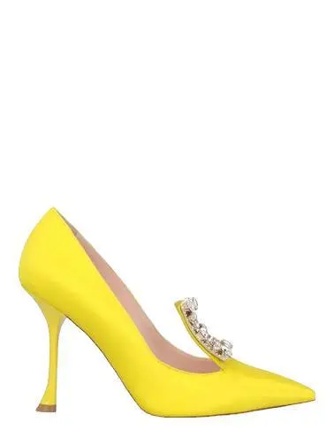 ROGER VIVIER Pumps With Appliqués - Yellow