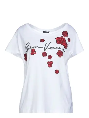 Versace Printed Jersey T-shirt - White