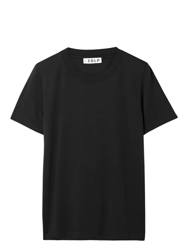 CDLP Net Sustain Tencel Lyocell And Cotton-blend T-shirt - Black