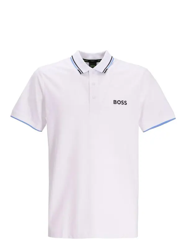 BOSS Embroidered-logo Polo Shirt - Pink
