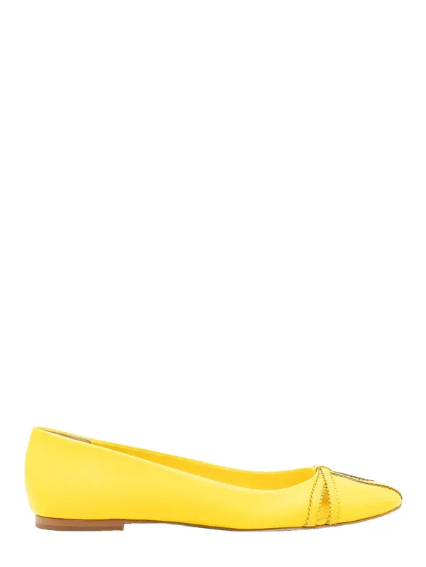 STUDIO CHOFAKIAN Pati Leather Ballerinas - Yellow
