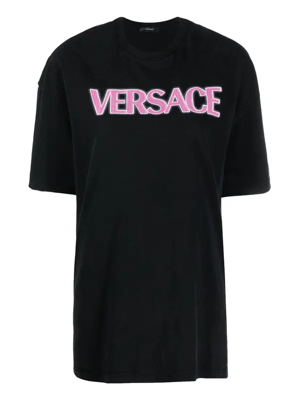 Versace Logo-print T-shirt - Black