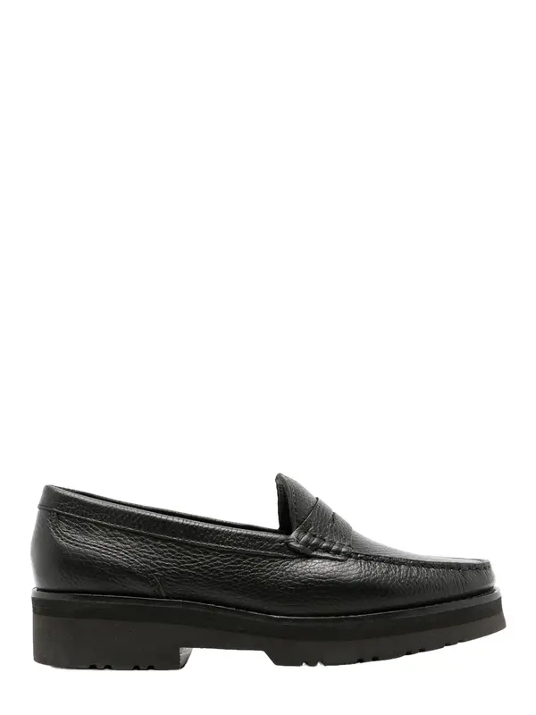 STUDIO CHOFAKIAN Verona Leather Loafers - Black