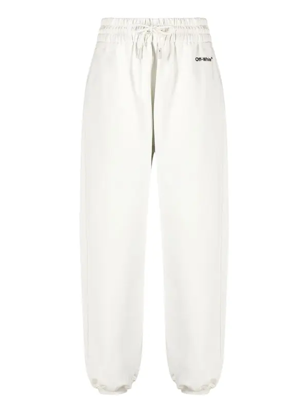 Off-White Logo-embroidered Track Pants - White