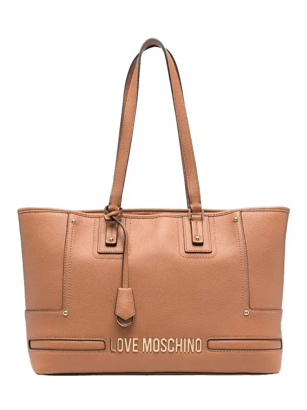 Moschino Logo Detail Shoulder Bag - Brown