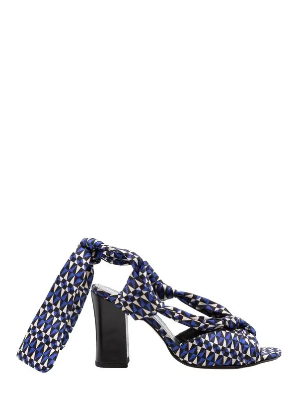 STUDIO CHOFAKIAN Ankle Tie-fastening 90mm Sandals - Blue