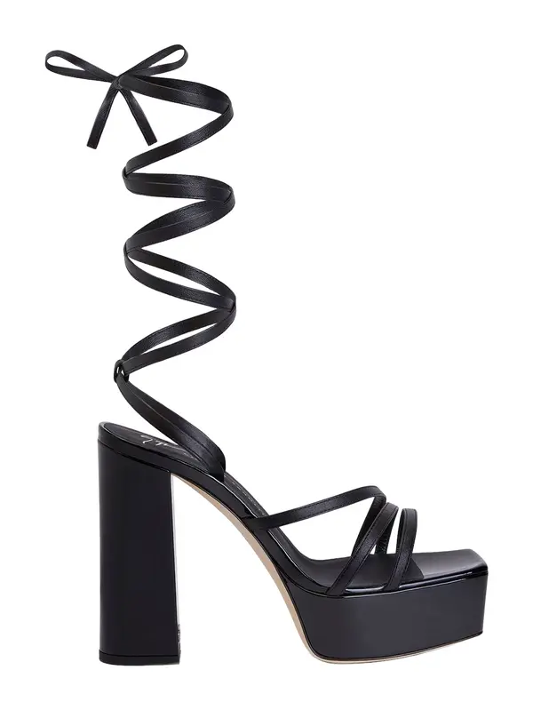 GIUSEPPE ZANOTTI 120mm Flavienne Platform Sandals - Black
