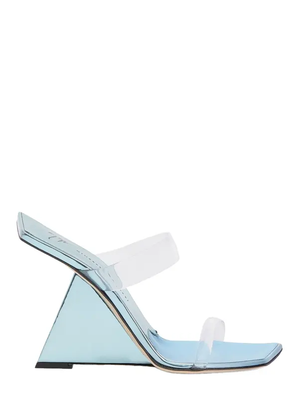 GIUSEPPE ZANOTTI 105mm Florance Plexi Sandals - Blue