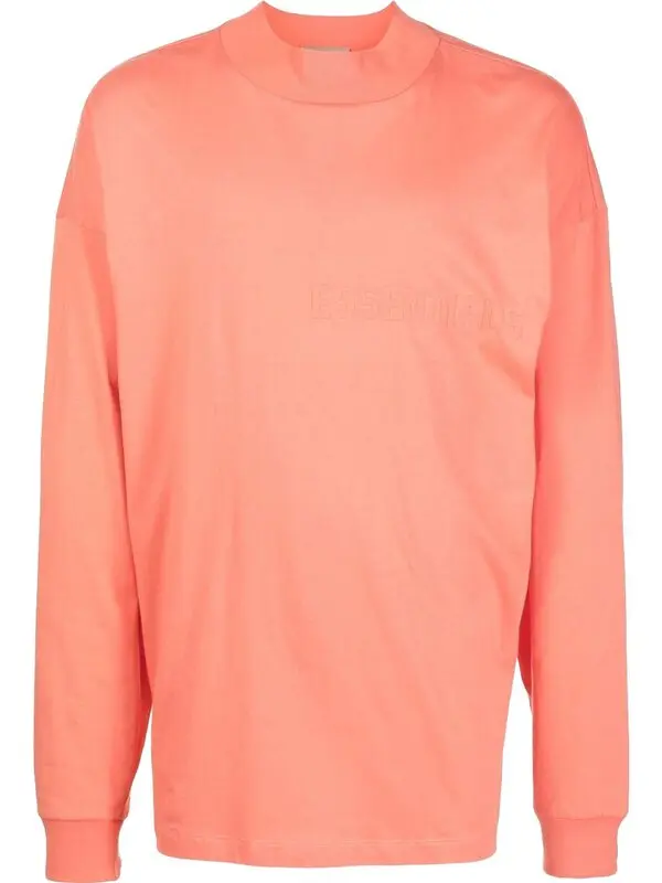 Fear Of God Logo-embossed Long-sleeve T-shirt - Orange