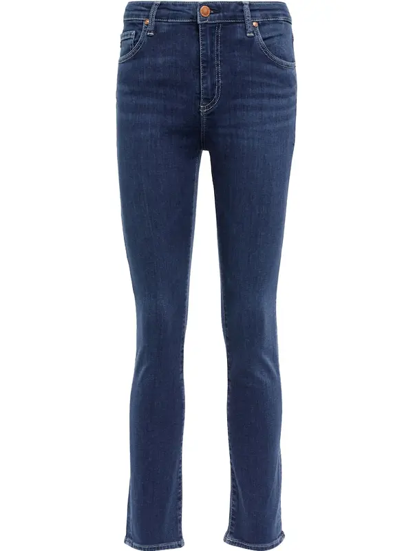 Ag Mari High-rise Slim Jeans - Blue