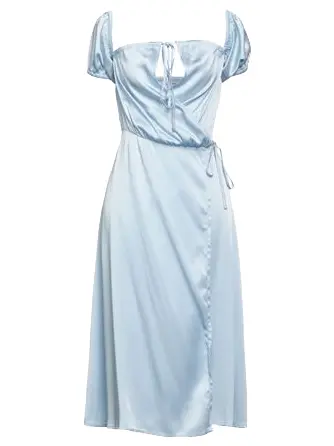 SEMICOUTURE Midi Wrap Dress - Blue