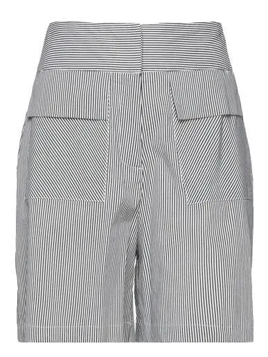 MARC ELLIS Striped High-waisted Shorts - Grey