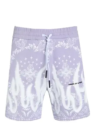 VISION OF SUPER Cotton Athletic Shorts - Purple