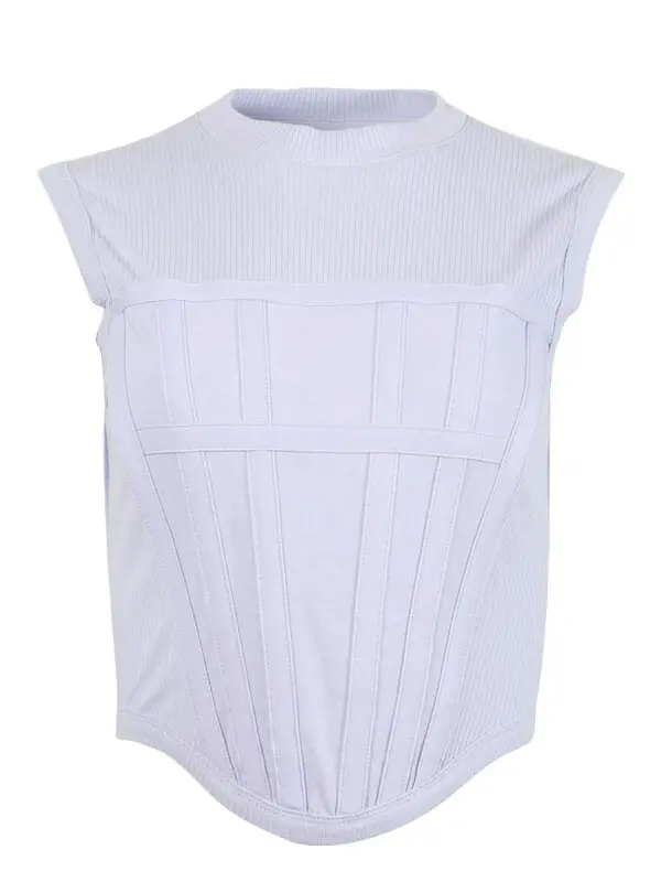 DION LEE Corset Tank Top - Amethyst