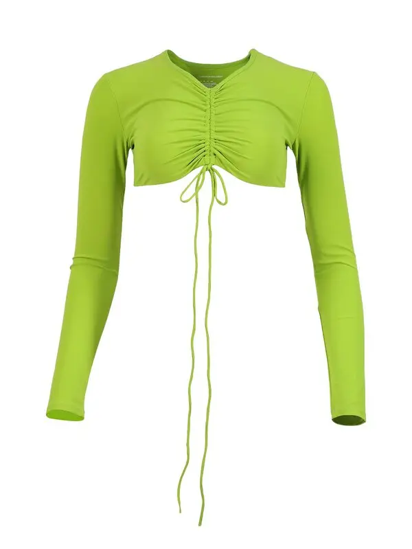 Christopher Esber Long-sleeve Sun Swim Tee - Apple Green