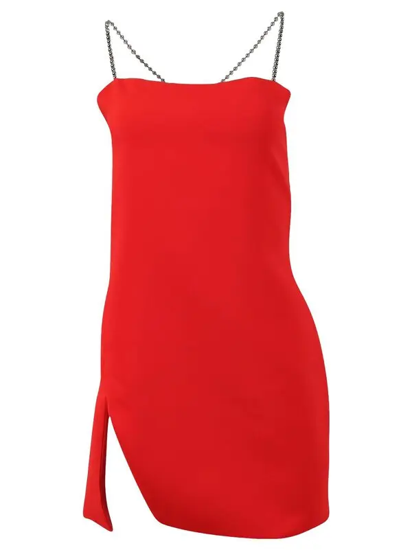 Attico Fujiko Mini Dress - Lobster Red