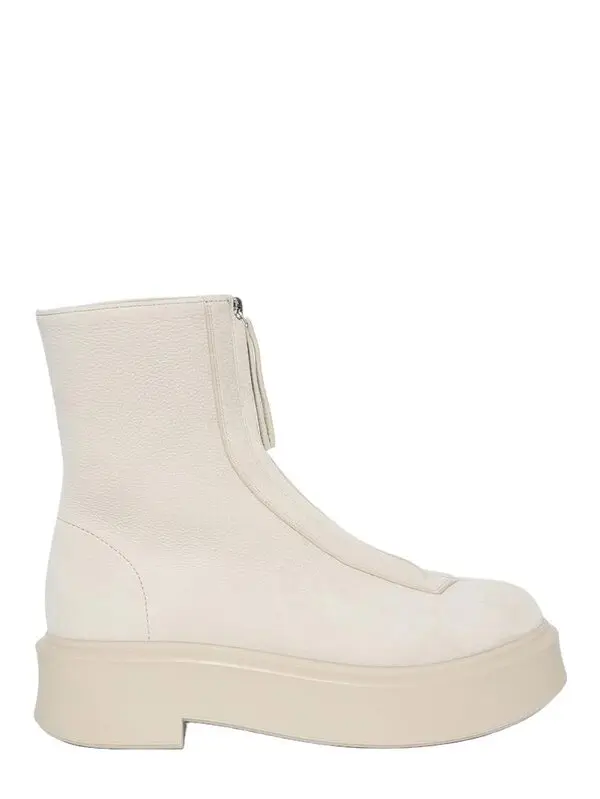 THE ROW Zipped Boot I - Beige