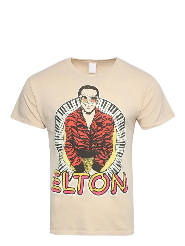 MadeWorn X Elton John Piano Tee - Beige