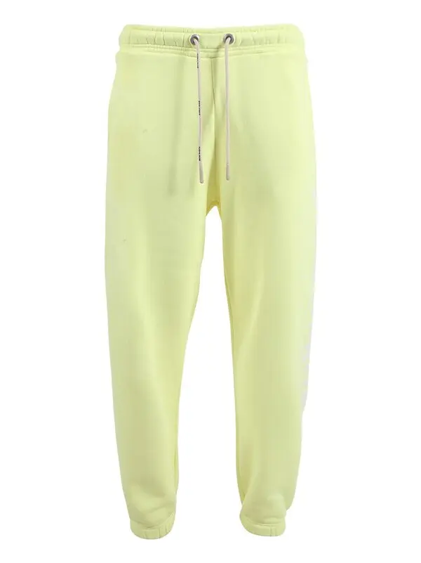 Palm Angels Logo Drawstring Motif Sweatpants - Fluorescent Yellow