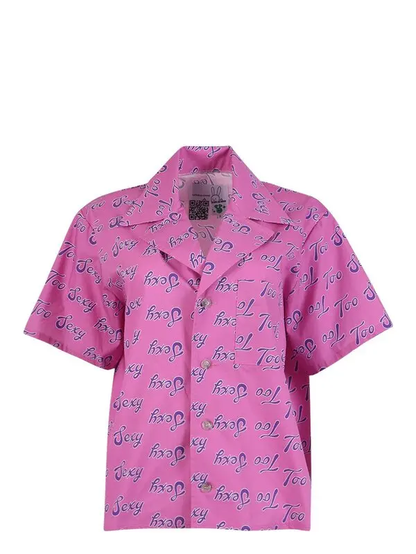 Natasha Zinko Too Sexy Print Hawaiian Shirt - Pink