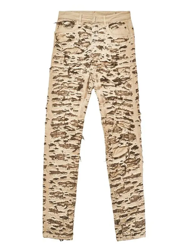 Givenchy Zipped Slim Fit Denim Trousers - Dark Brown