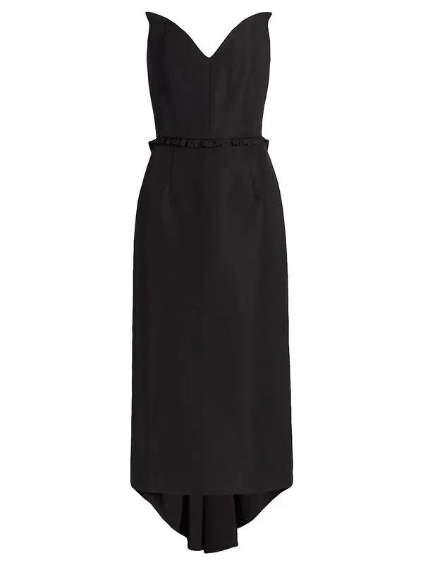 MARKARIAN Lottie Strapless Midi Dress - Black