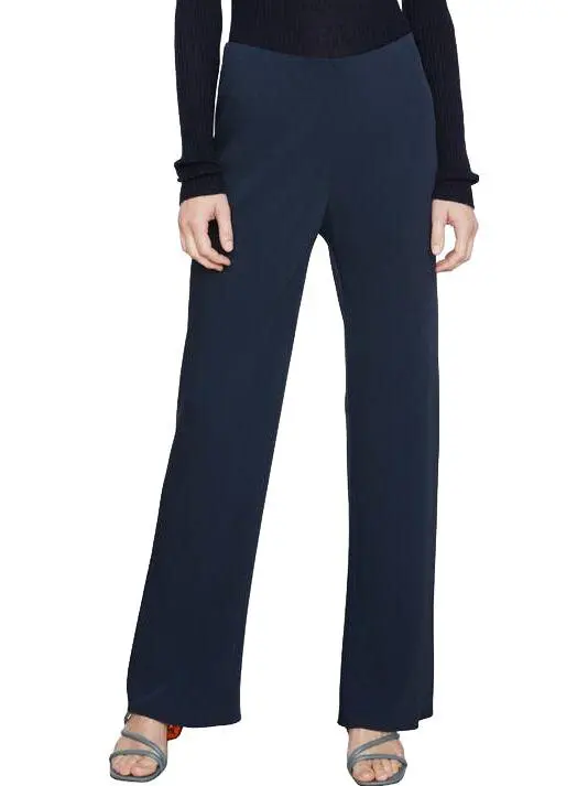 Vince Bias Cut High-waisted Trousers - Coastal