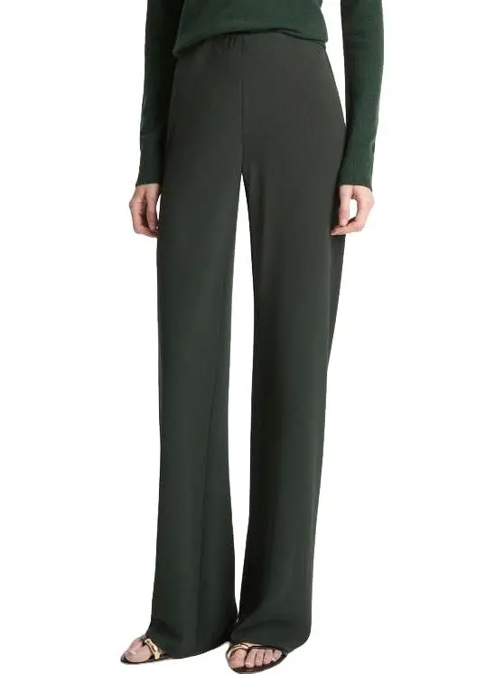 Vince Bias Cut High-waisted Trousers - Verde