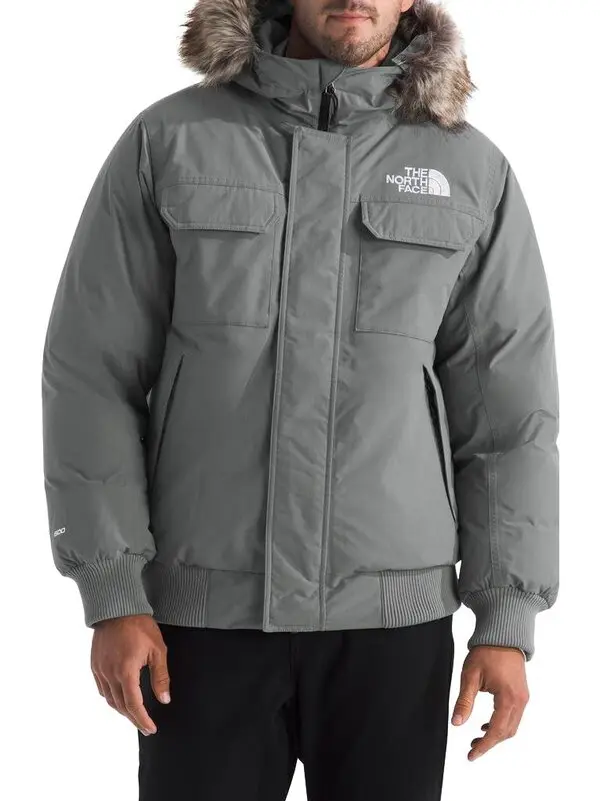 The North Face Mcmurdo Water Repellent Down Bomber Jacket - Smoked Pearl