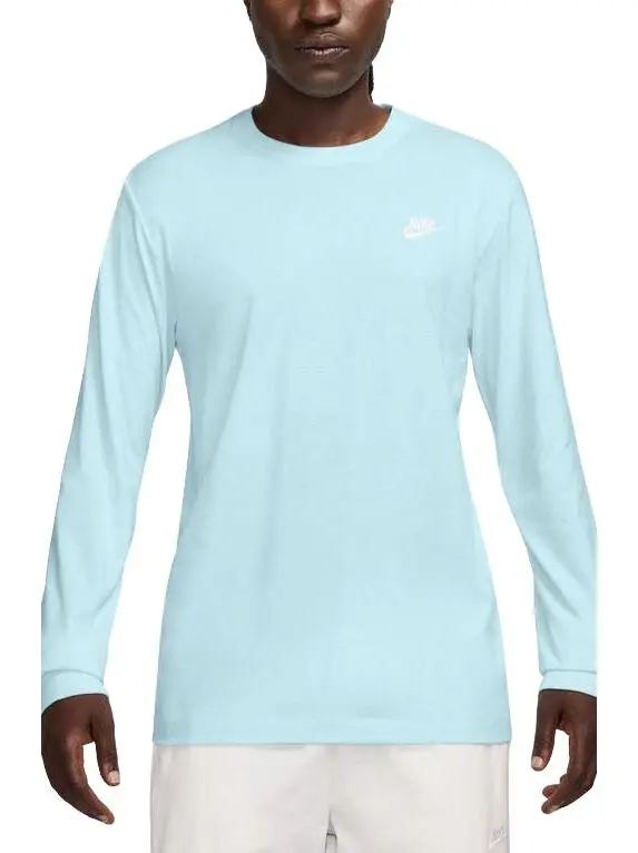 Nike Club Long-sleeve T-shirt - Glacier Blue