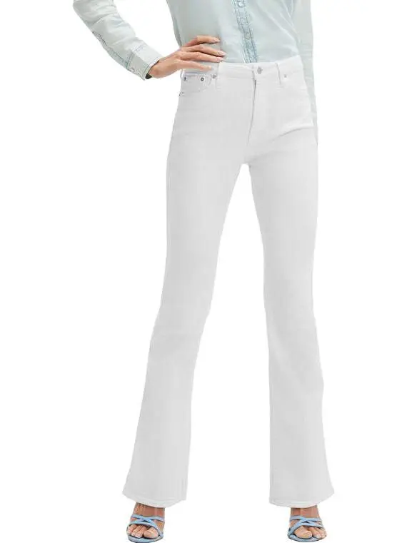 Guess High-waist Flare Jeans - Pure White