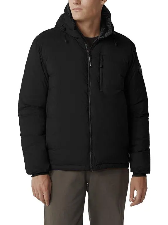 Canada Goose Lodge Packable Down Hooded Jacket - Black