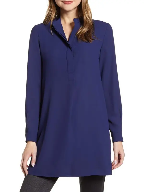 Anne Klein Popover Tunic Top - Distant Mountain