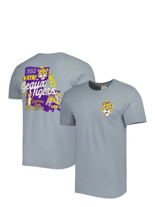 IMAGE ONE Lsu Tigers Vault State Comfort T-shirt - Graphite