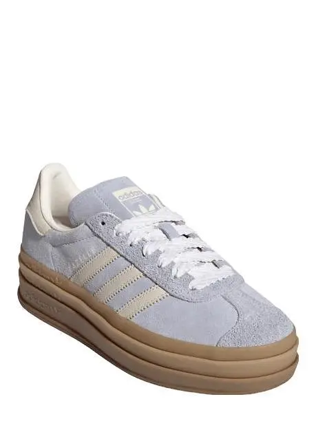 Adidas Gazelle Bold Platform Sneakers - Crystal Sky/pearl/ice Gold