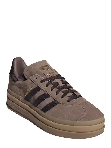 Adidas Gazelle Bold Platform Sneakers - Earth Strata/coffee/gold